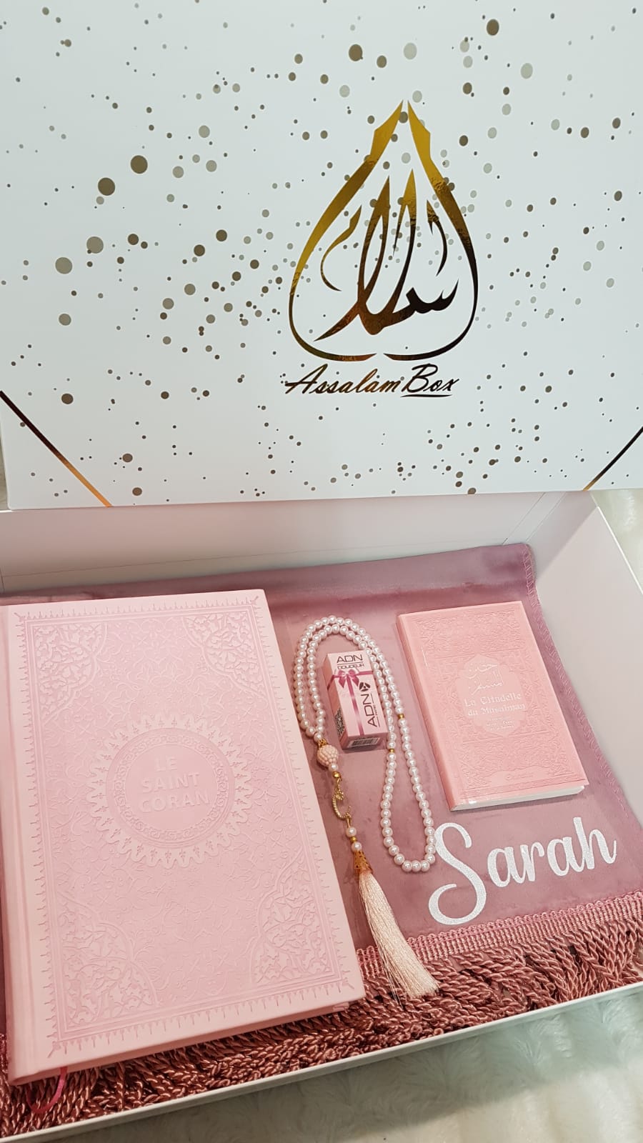 Coffret/ BOX Coran Full Pink Heart Citadelle - Assalamshop